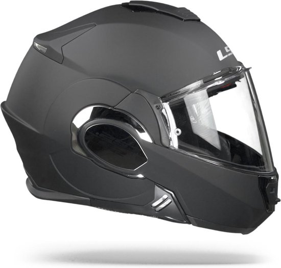 LS2 FF399 Valiant Single Mono Matt Black Modular Helmet S - Maat S ...