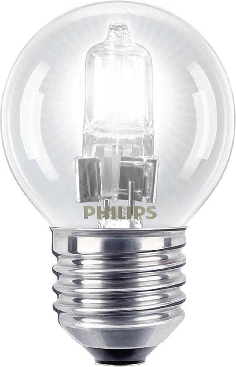 Philips Kogel Halogeenlamp E27 - 28W (35W) - Warm Wit Licht - Dimbaar - 10 stuks | bol
