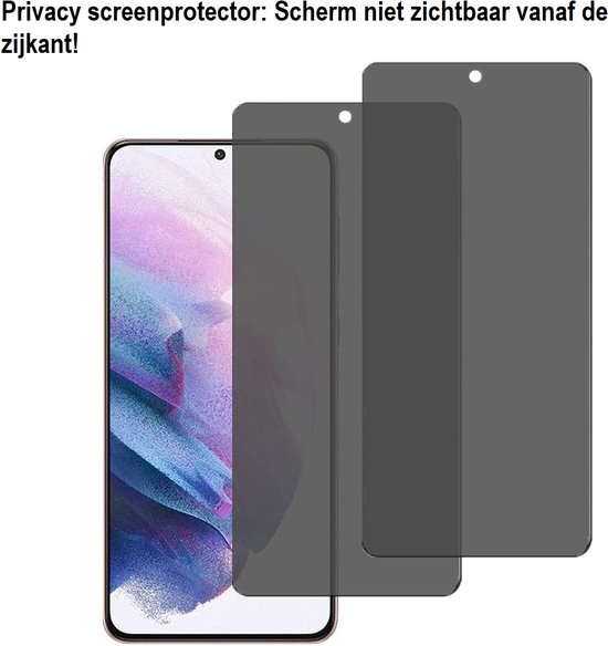 Samsung Galaxy S21 Plus Privacy screenprotector - Beschermglas - Screen ...
