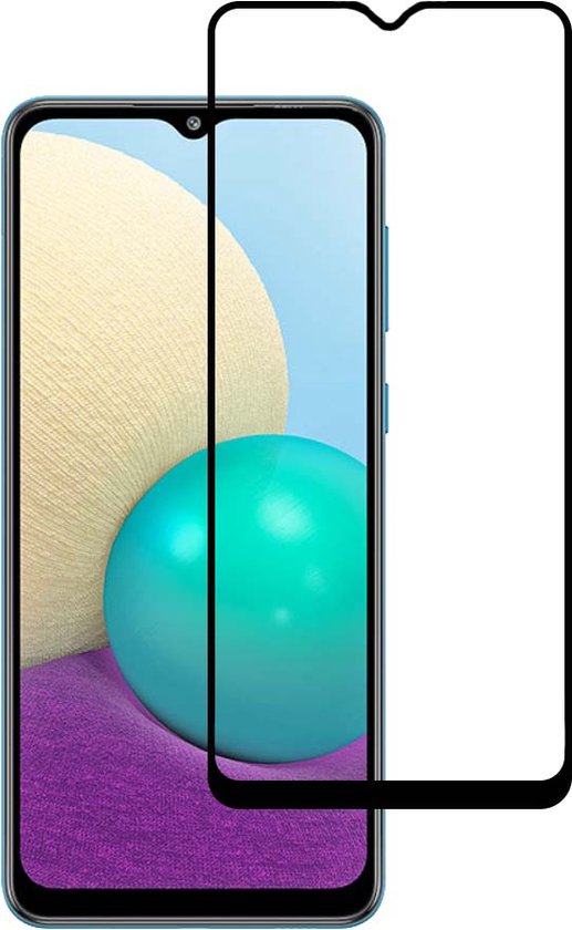 Smartphonica Samsung Galaxy A02 full cover tempered glass screenprotector van gehard... | bol