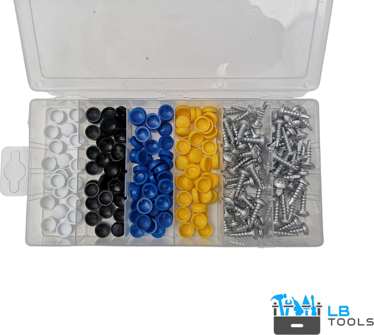 LB Tools Professioneel kentekenplaatschroeven assortiment 240-delig voor het... | bol.com