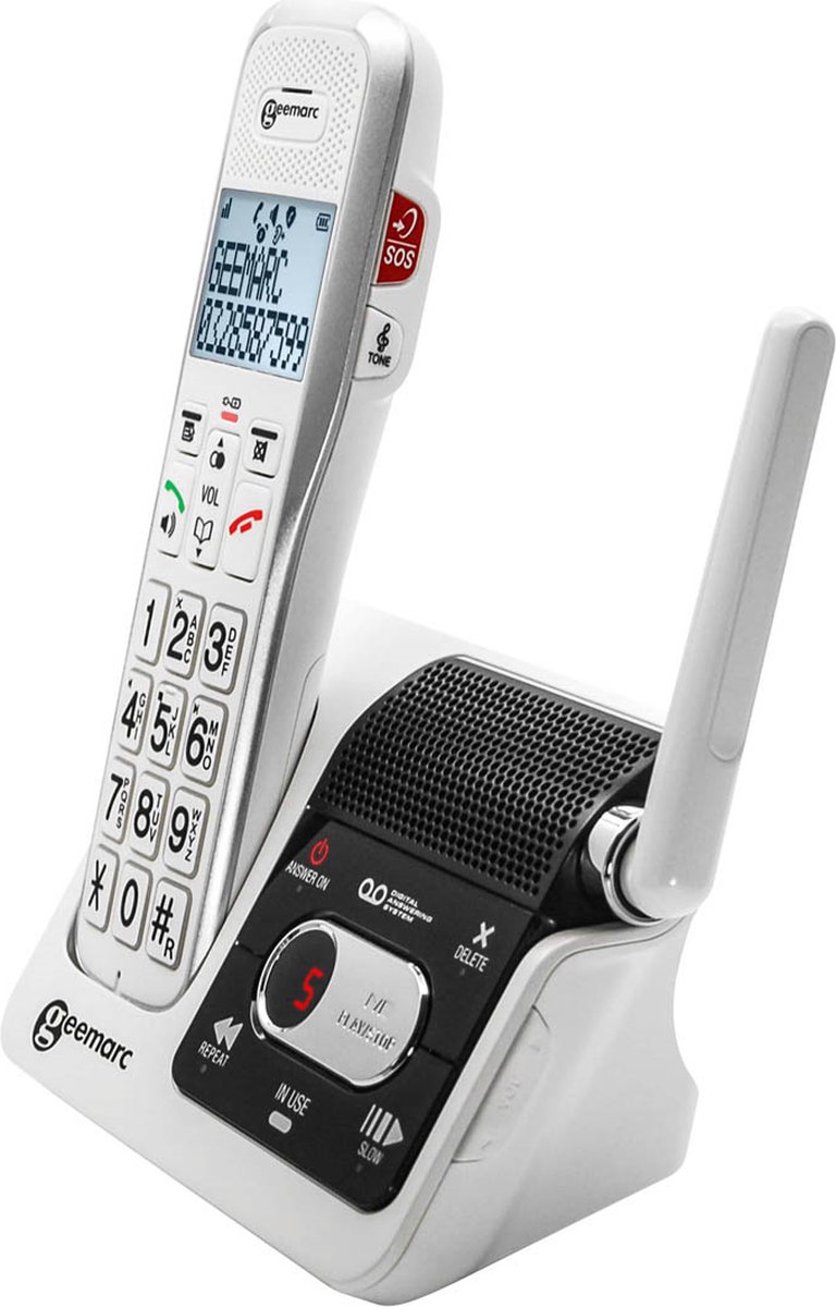 Geemarc - AmpliDECT 595 ULE - Vaste telefoon - Draadloos - Voor slechthorenden en... | bol