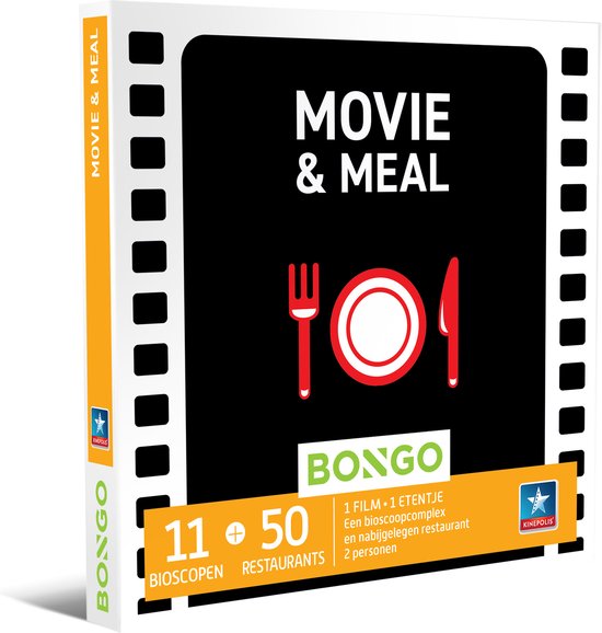 Bongo Bon België - Movie and Meal Cadeaubon - Cadeaukaart : 11 ...