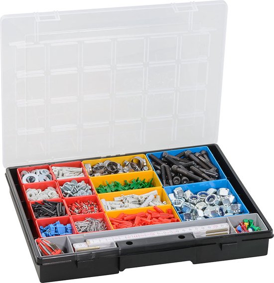 Allit Assortimentsdoos met 14 uitneembare sorteerbakjes - Meerkleurig ...