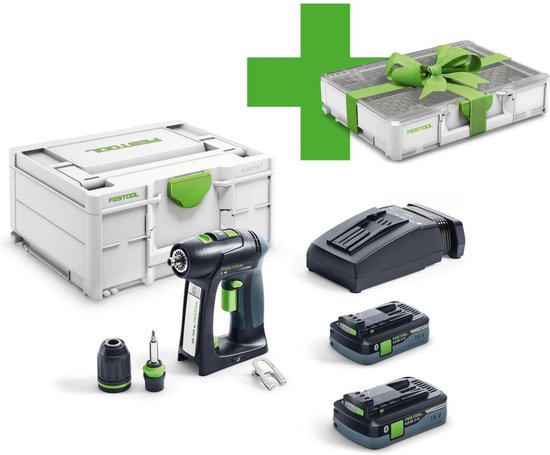Festool C 18 HPC 4,0 I-Plus Accu Schroefboormachine - Organizer Edition - 577427 | bol.com