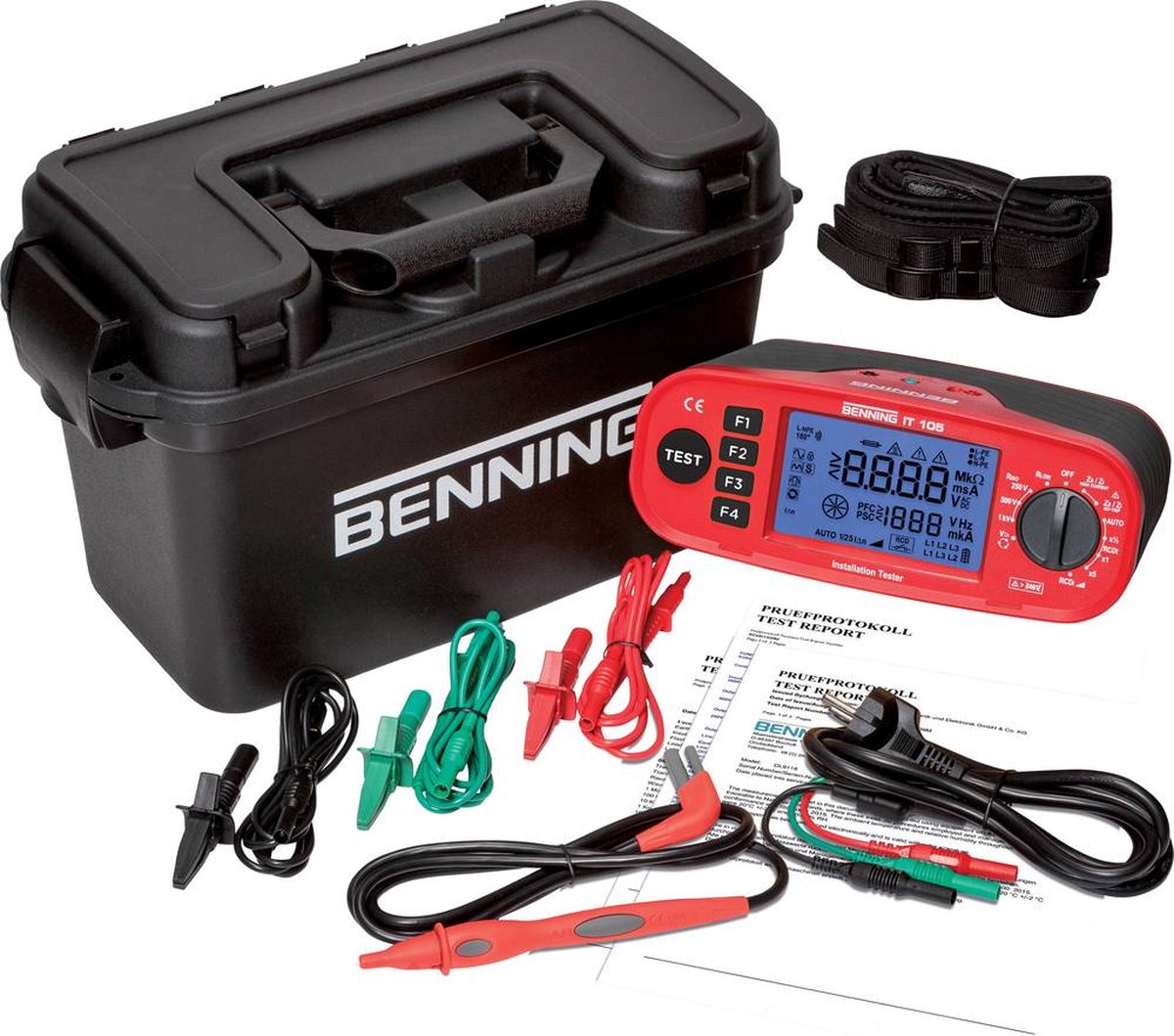 Benning IT 105 Installatietester Kalibratie (ISO) VDE-norm 0100, 0105 | bol