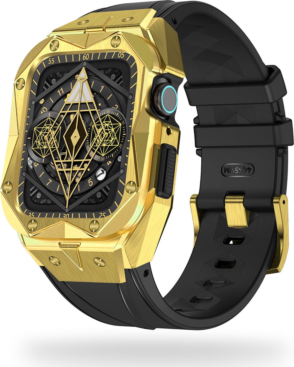 YONO Luxe Band geschikt voor Apple Watch Series 44 / 45 mm - RVS ...