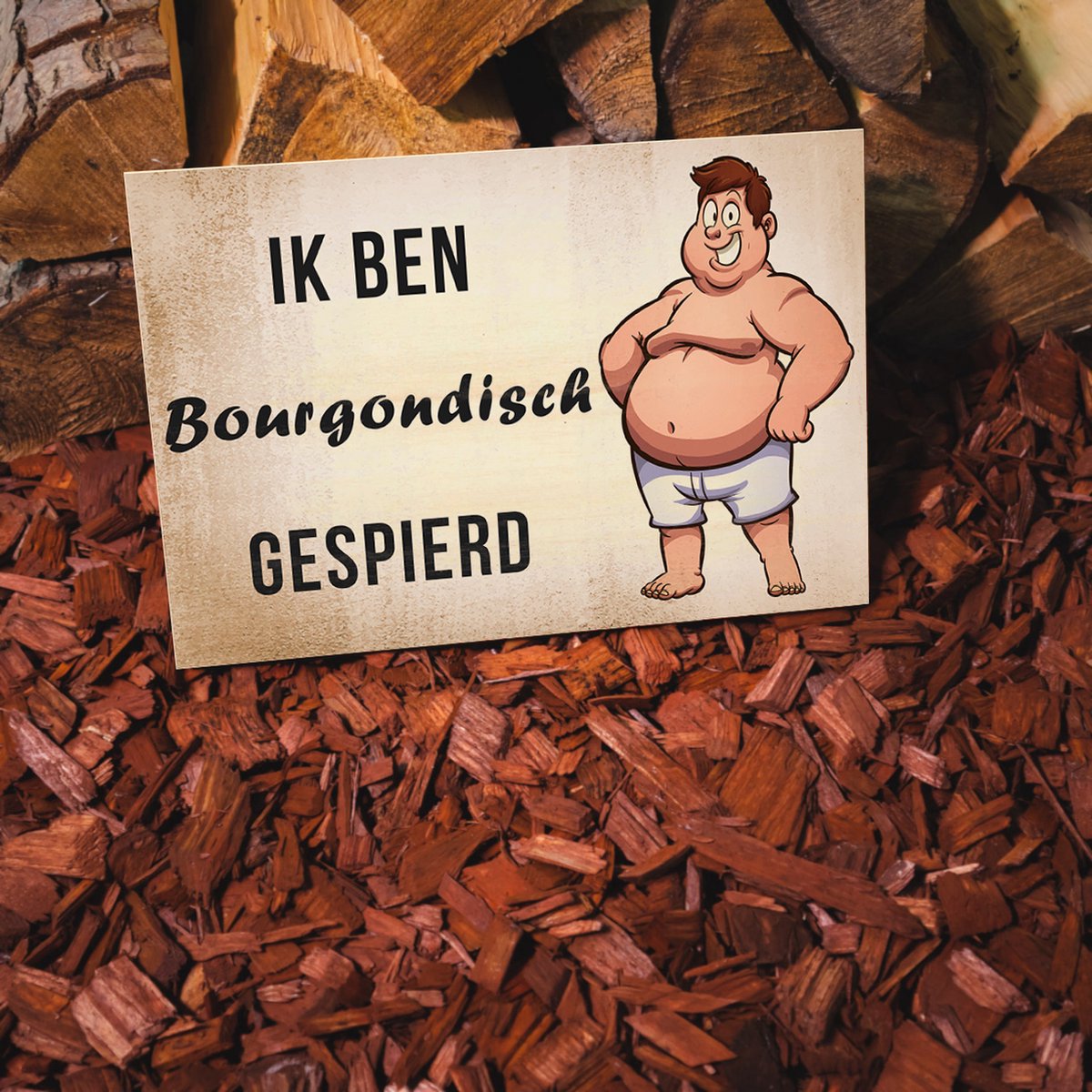 Spreukbord - Bourgondisch Gespierd - Hout - Vintage - Grappig - Humor ...