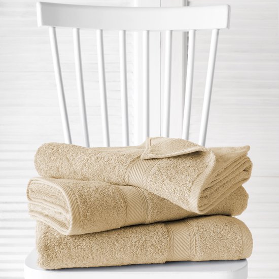 De Witte Lietaer Douchelakens Helene Sand 70 x 140 cm - 3 stuks ...