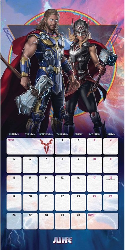 Marvel, Thor Love And Thunder Kalender 2023 | bol