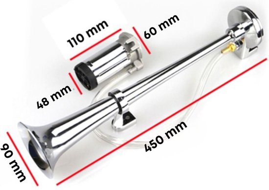 Sance Toeter - 150 dB - 12V - Voor bijna elk voertuig - Luchthoorn ...