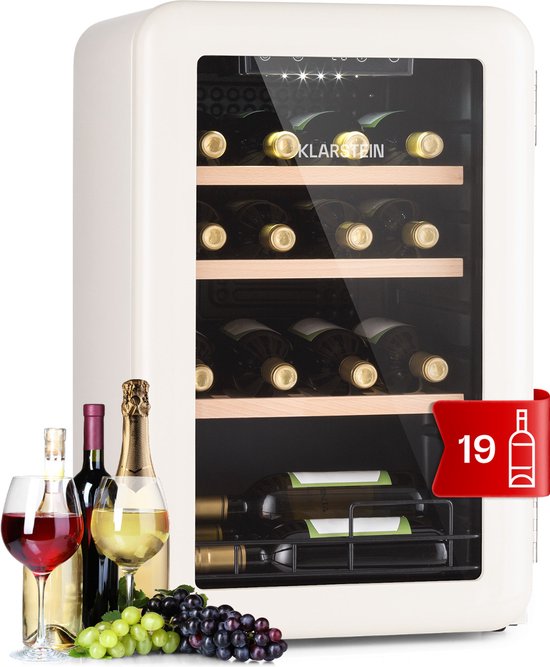 Vinetage 19 drankenkoeler koelkast 70 Liter 4-22°C retro design | bol