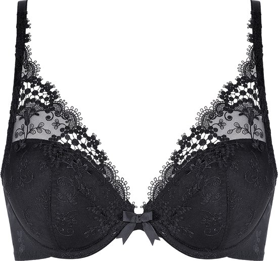 Simone Pérèle - Wish Push-Up Triangel BH Zwart - maat 70D - Zwart | bol