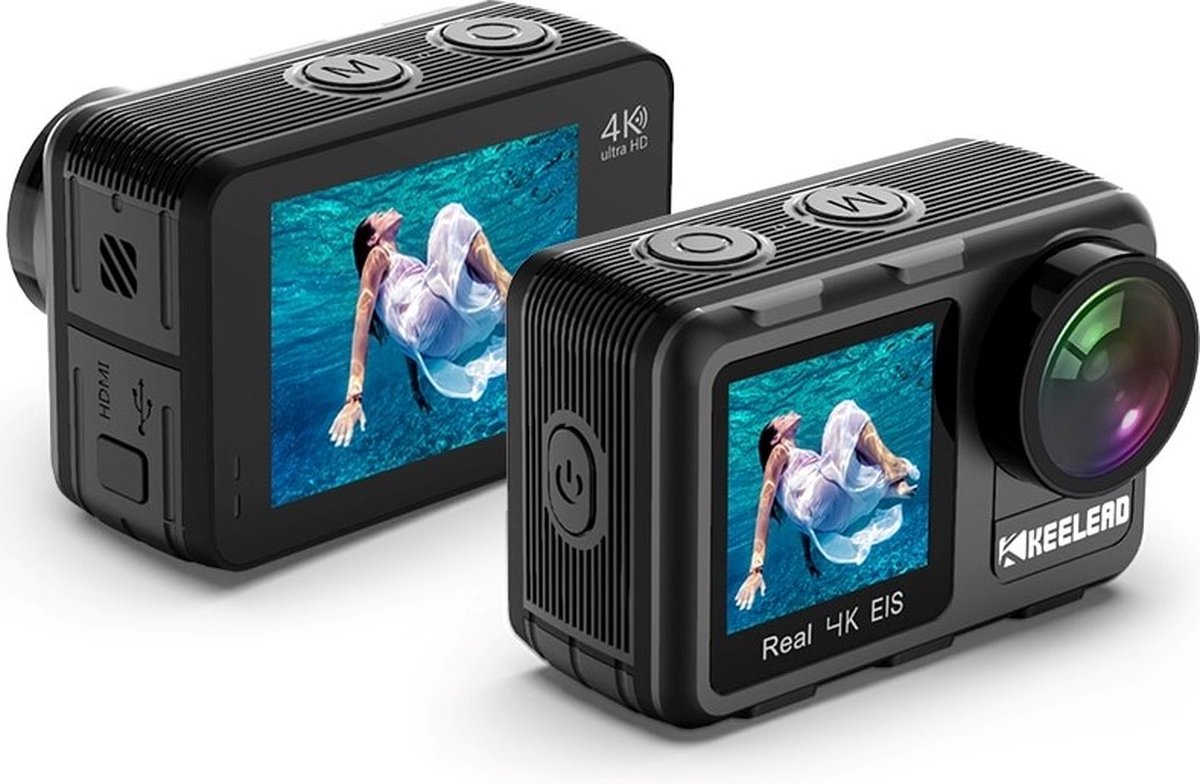 SONTRIX Action Camera - 4K Dual Screen - Waterdicht - 4x Zoom ...
