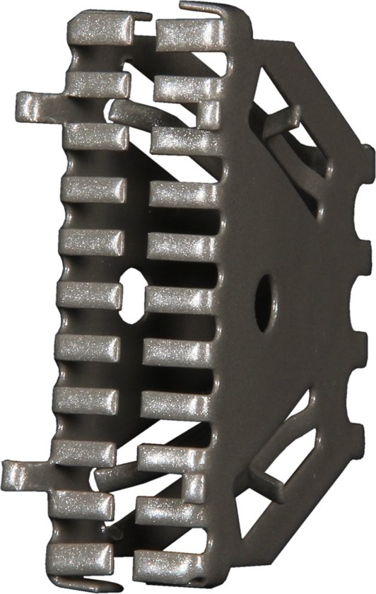 Stootvoegrooster - RVS - Met Bijenbekje - 50mm - Aluminium - Grijs | bol