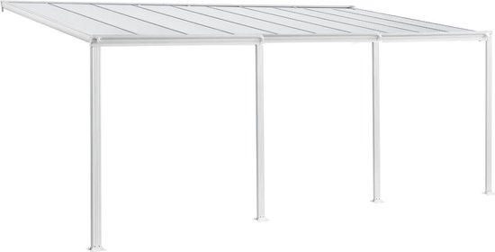 Terrasdak / Overkapping - Borneo - 6 x 3 m - Wit | bol