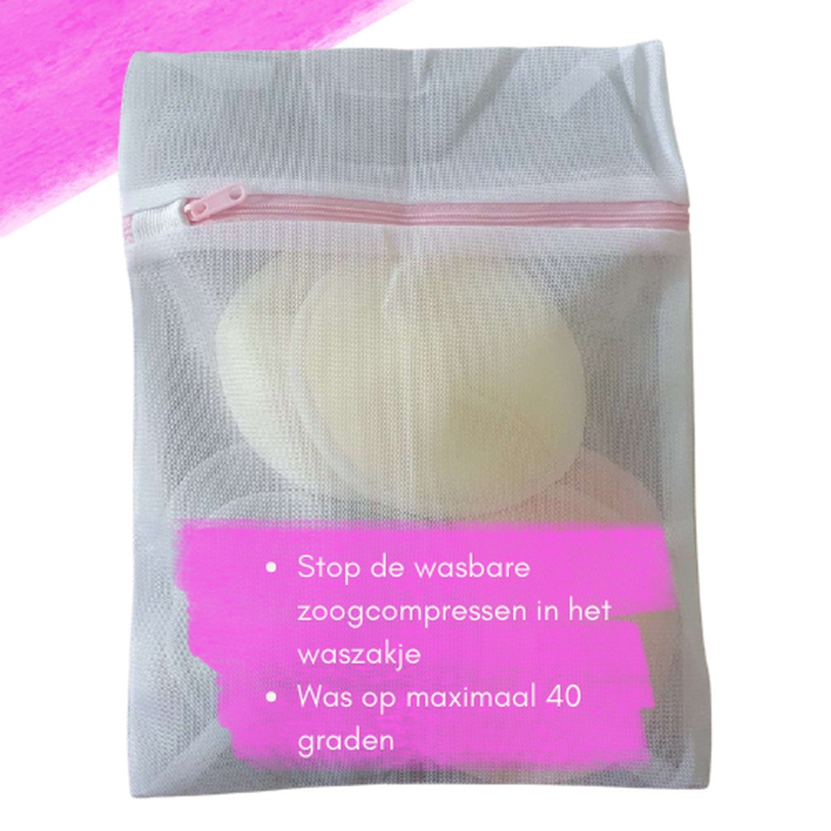 Wasbare Zoogcompressen Bababoe Set 16 stuks - Incl. Waszakje en Wetbag ...