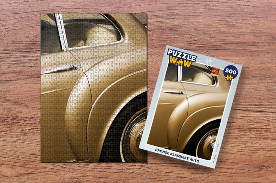 Puzzel Bronze klassieke auto - Legpuzzel - Puzzel 500 stukjes | bol
