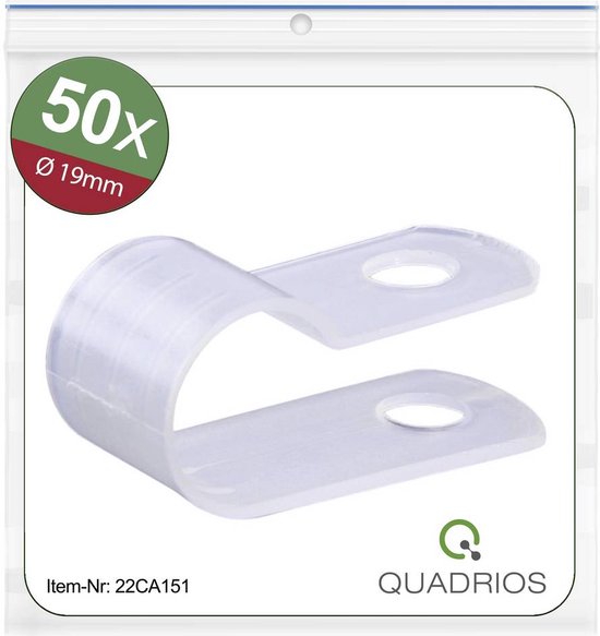 Quadrios 22CA151 Bevestigingsklem Schroefbaar 22CA151 Bundel-Ø (bereik ...