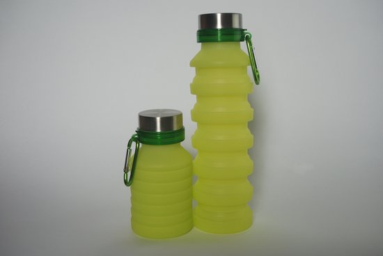 Opvouwbare Fles - Groen - Waterfles - Drinkfles - Bidon - Sport fles ...