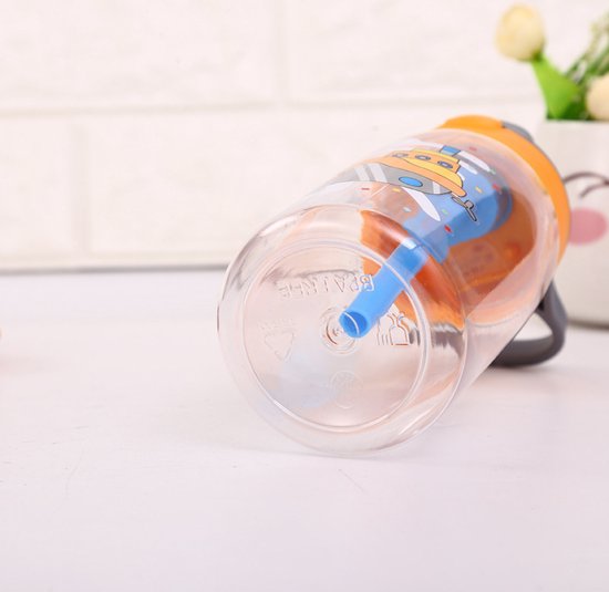 Waterfles Kids 500ml - Balloon - Drinkfles met drinktuit / rietje 0,5L ...