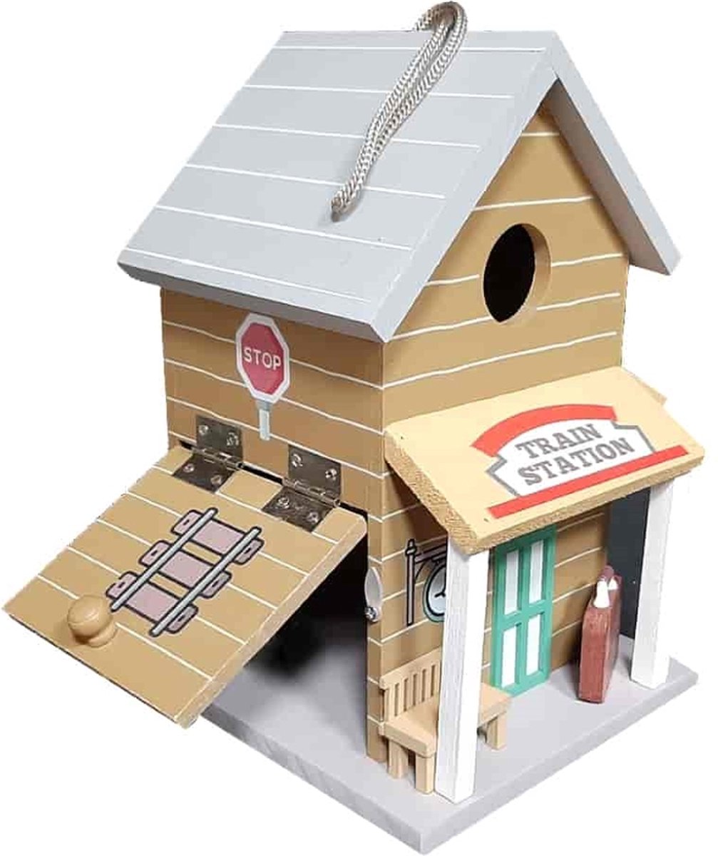 Nichoir De Luxe Oneiro s Birdhouse Train Station 15 X 15 X 23 Cm Nichoir De Luxe Oneiro s Birdhouse Train Station 15 X 15 X 23 Cm