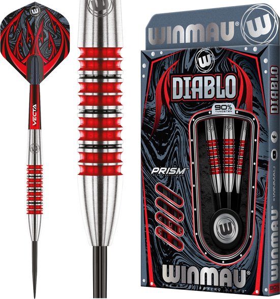 WINMAU - Diablo (Torpedo): Steeltip Tungsten Dartpijlen Professioneel ...