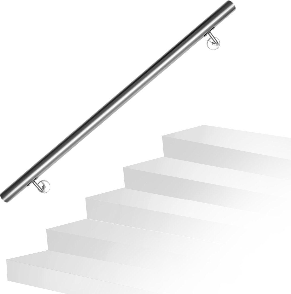 Roestvrij stalen Leuning trapleuning, 160 cm, binnen en buiten ...