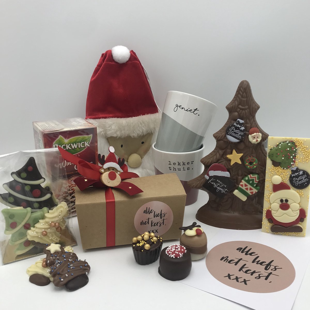 Luxe kerstpakket "The magic of Chocolate" | handgemaakte chocolade ...