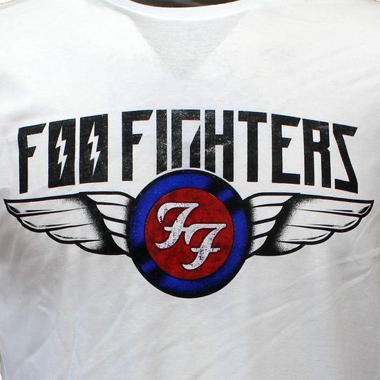 Foo Fighters Flash Wings Band T-Shirt Wit - Officiële Merchandise | bol.com