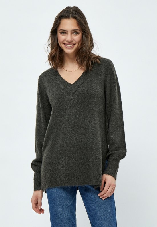 Peppercorn Aliah Pullover Beluga Green Melange L | bol.com