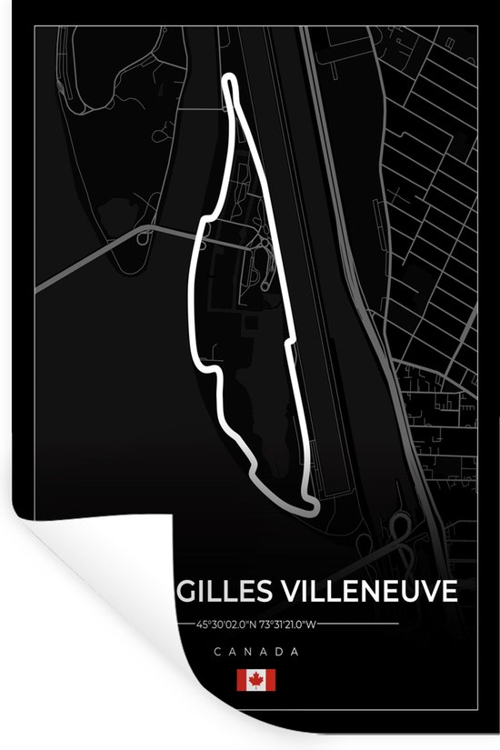 Muurstickers - Sticker Folie - Racing - Racebaan - Circuit Gilles ...