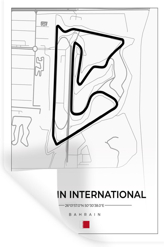 Muurstickers - Sticker Folie - Formule 1 - Racebaan - Bahrain ...