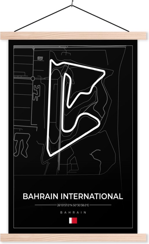 Posterhanger incl. Poster - Schoolplaat - Formule 1 - Racebaan ...