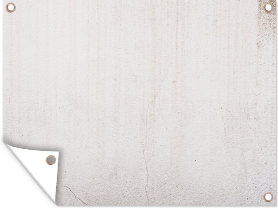 Muurdecoratie buiten Beton - Muur - Wit - 160x120 cm - Tuindoek ...
