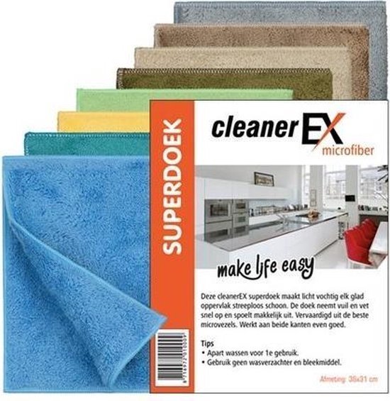 cleanerEX Superdoek - 3 stuks Groen | bol