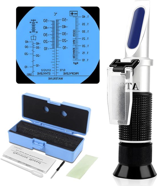 4-in-1 antivries-refractometer voor de test van ruitenwater, adblue ...