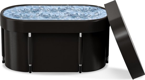 IJsbad XL - 420L - Opvouwbaar Zitbad - Isolerende Deksel - Ice Bath ...