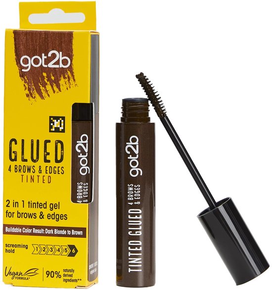 Schwarzkopf Got2b Glued 2-in-1 Brows & Edges Donkerbruin | bol