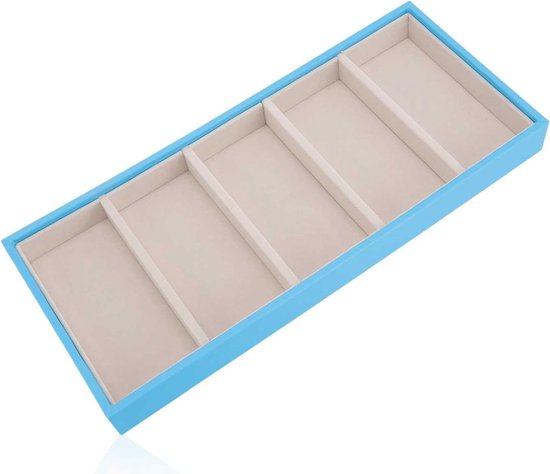 Fluwelen Stapelbare Glazen Doos Lade Display Sieraden Organizer Trays ...