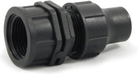 Schroefbus voor druppelslang PE - 16mm x 3/4 | bol