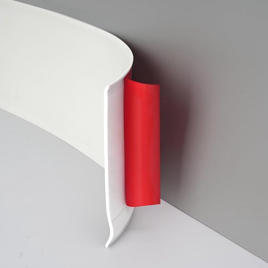 Zachte zelfklevende pvc plint - 10 cm breed - keuken badkamer woonkamer ...