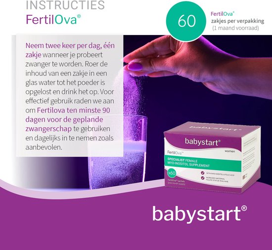 FertilOva™ - ovulatie supplement - 60 zakjes - Babystart | bol
