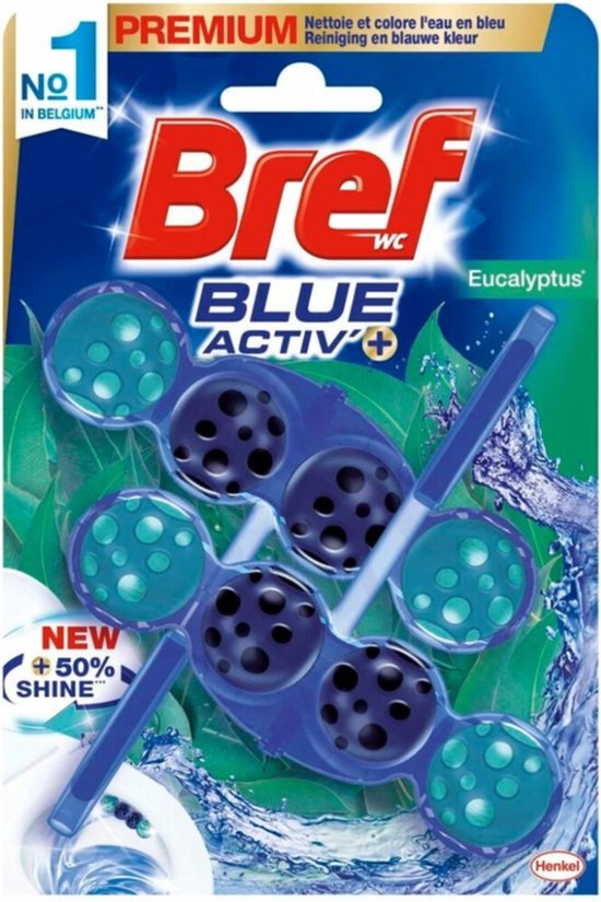 Bref WC - Blue Activ' - Toiletblok - Eucalyptus - 2 Blokken ...