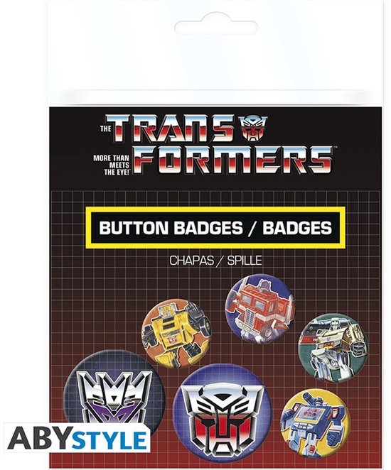 Transformers First Generation Badge Pack (6x) | bol