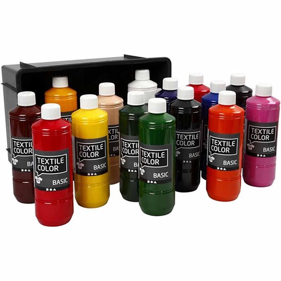 CC Textile Color Textielverf 15 x 500 ml | bol