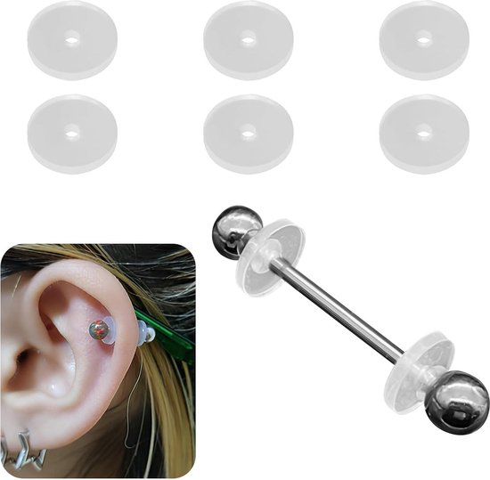 Anti-wildvlees Piercing Schijfjes - 6 stuks voor wild vlees keloid | bol