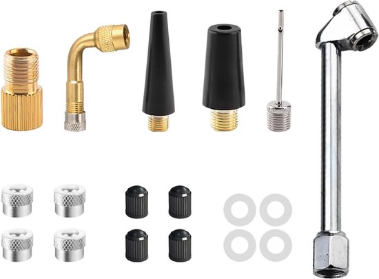 Ventieladapter voor luchtbanden - verlengadapter voor ventielschacht -... | bol