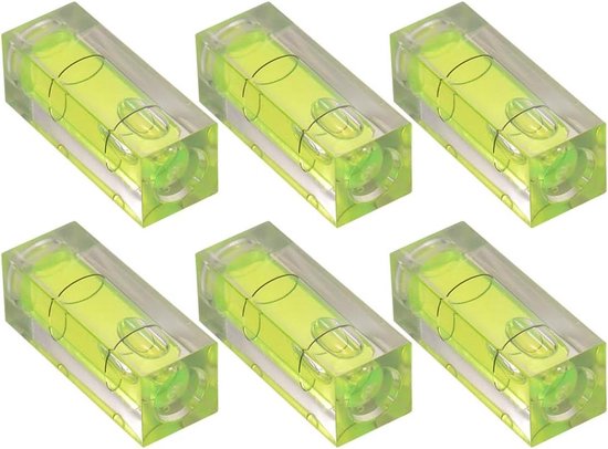 Mini Waterpas 6 Stuks 15 × 15 × 40 mm - Handig en Compact | bol