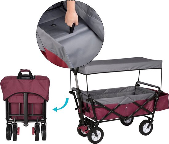 Opvouwbare bolderkar - stevig & inklapbaar - transportkar/tuinkar - 80 ...